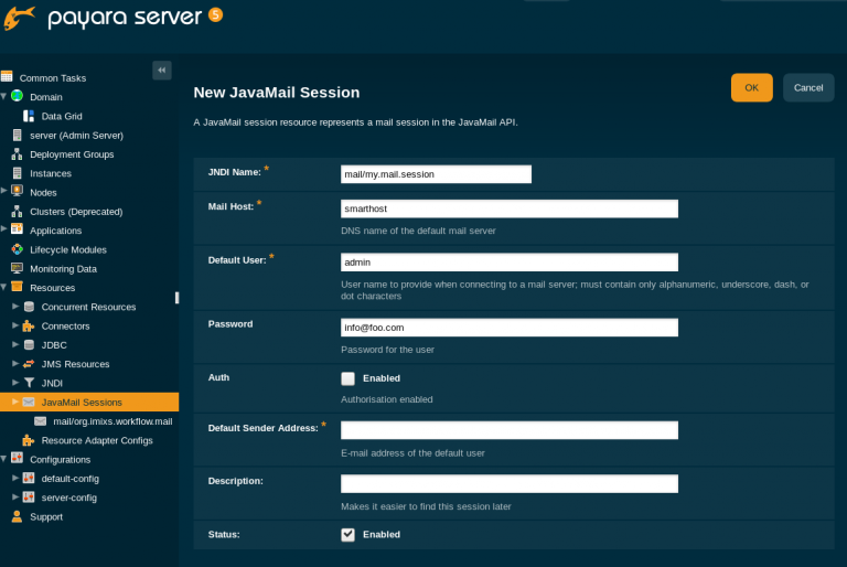 Payara - Mail Resources - Ralph's Open Source Blog
